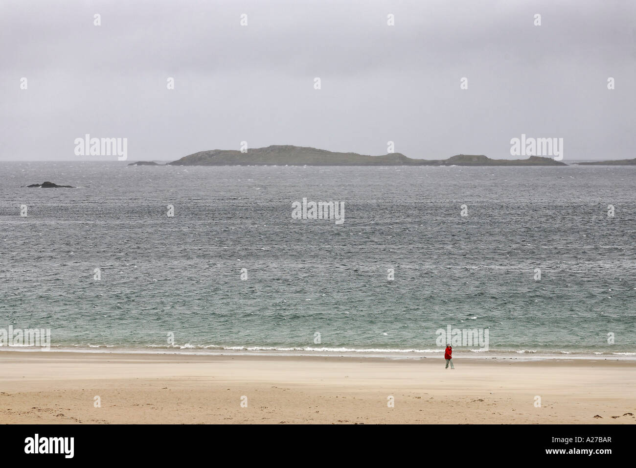 Stormy weather at a beach in Connemara, Galway, Ireland Stock Photo - Alamy