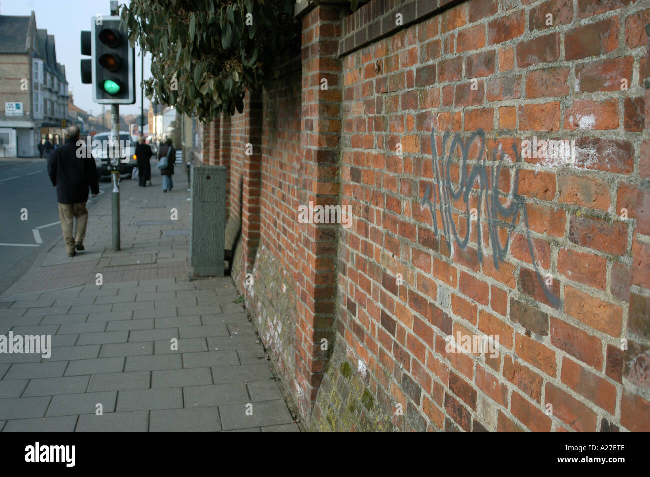 graffiti wall in Cowley Road Stock Photo - Alamy