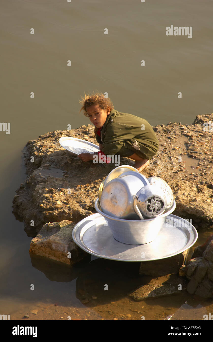 Cleaning pots in river hi-res stock photography and images - Alamy