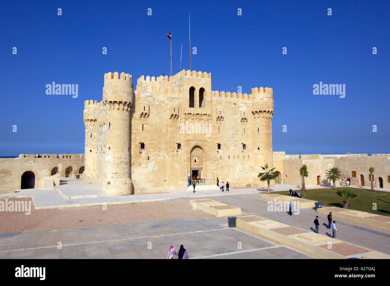 Fortress of Qaitbey Alexandria Egypt Stock Photo - Alamy