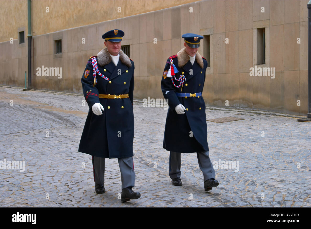 Two security guards walk hi-res stock photography and images - Alamy