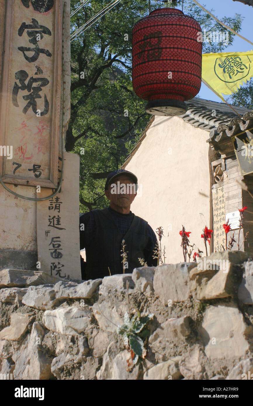 villager in the typically rural Chinese village of Chuandixia Stock ...