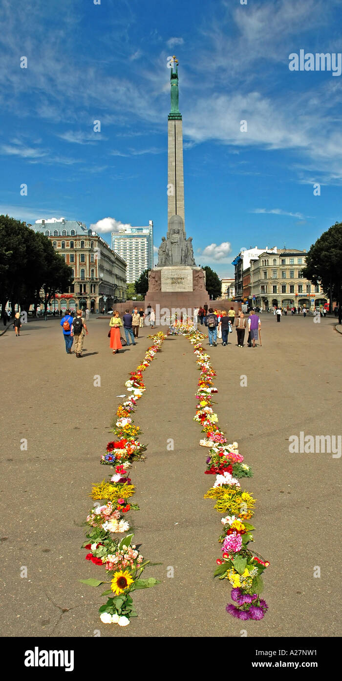Freedom Monument in Riga Latvia Stock Photo - Alamy