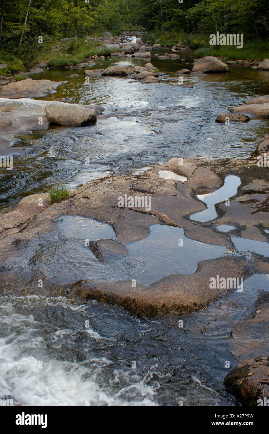 Cold River in Evans Notch of the White Mountains on the Maine and New ...