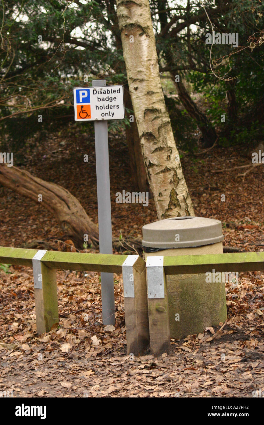 Disabled badge holders only sign Stock Photo - Alamy