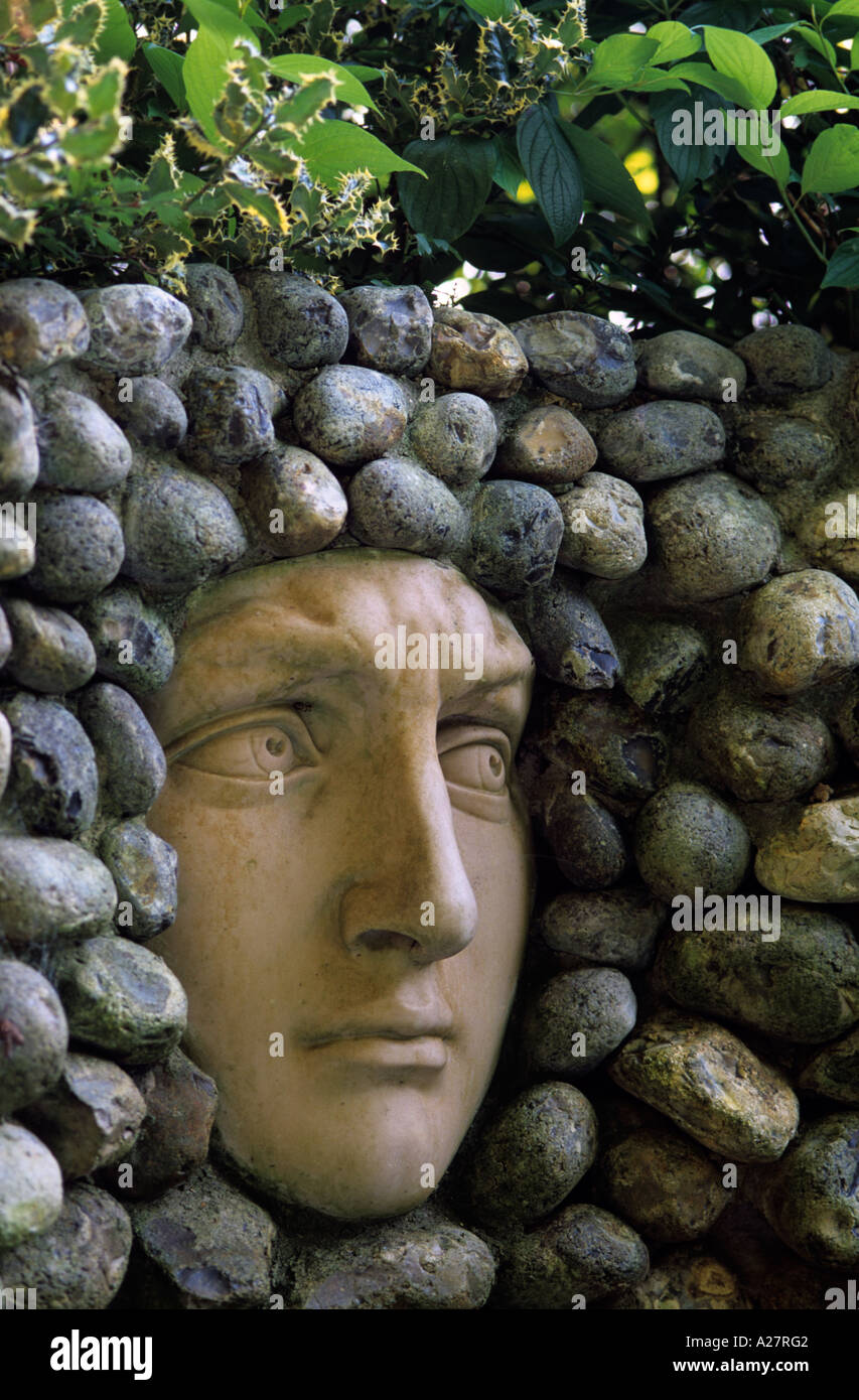 David in a flint wall at Corpusty Mill Norfolk England UK Stock Photo ...