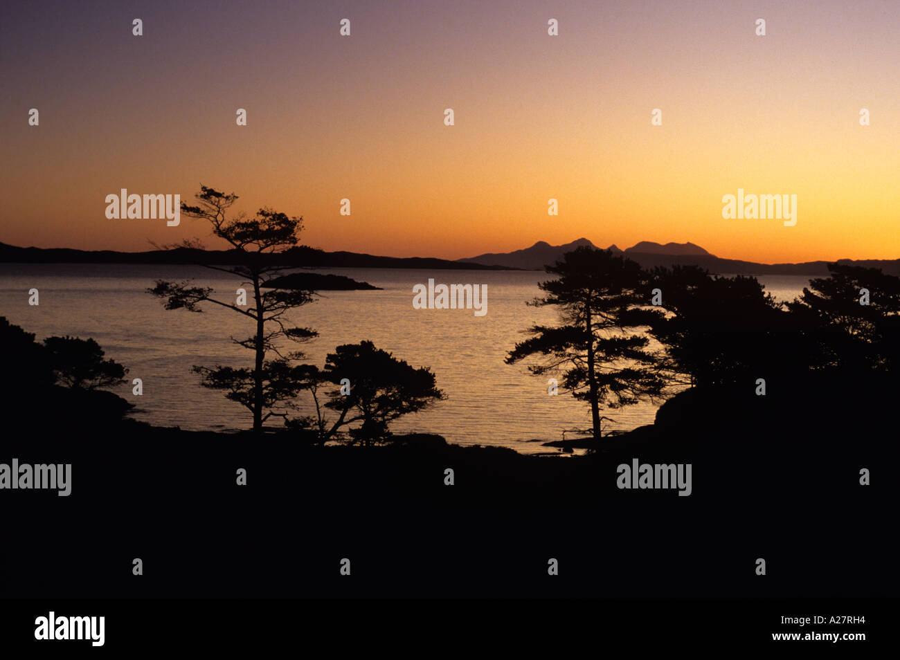 View of Skye from Roshven Scotland UK Stock Photo - Alamy