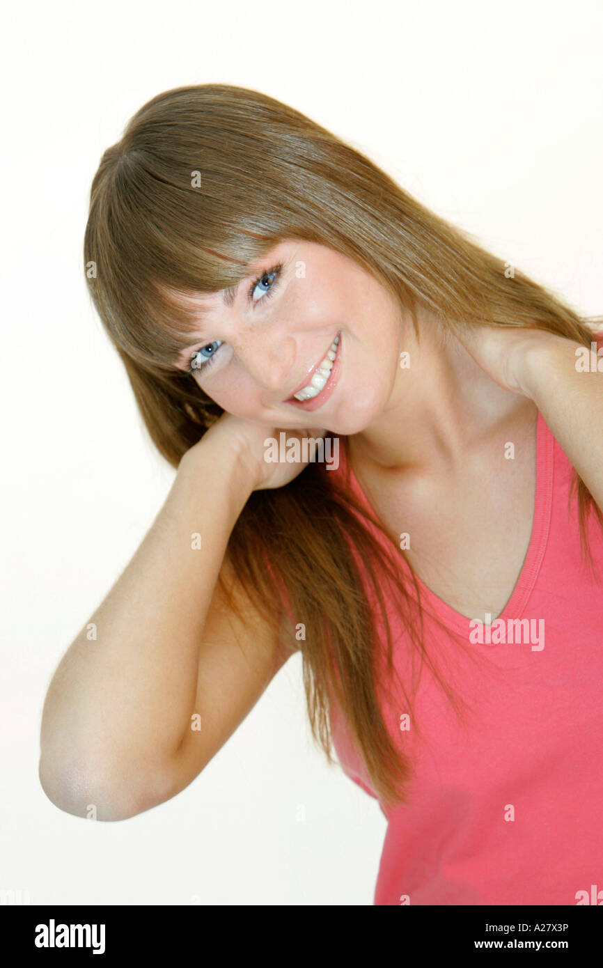 Braunhaarige frau hi-res stock photography and images - Alamy