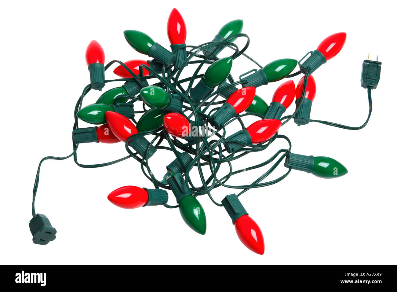 Single red tree in green Cut Out Stock Images & Pictures - Alamy