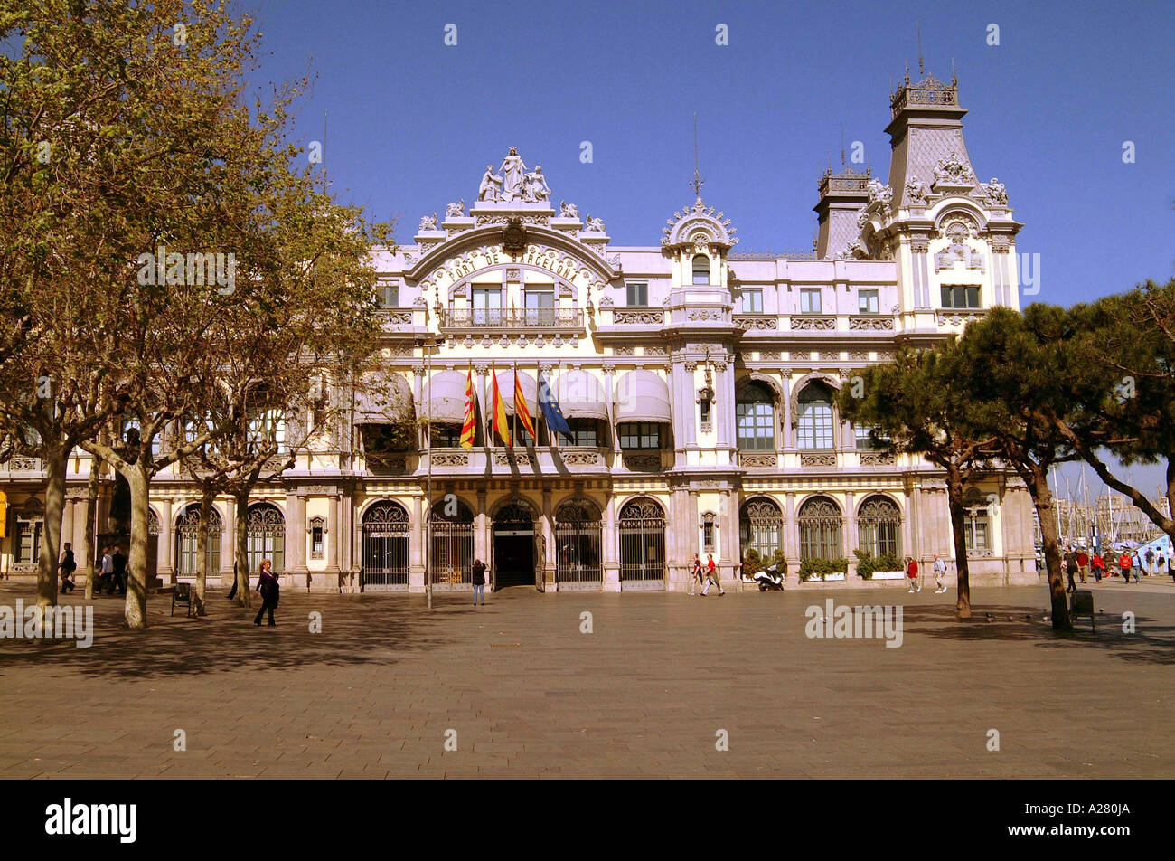 The Port Authority Building in Barcelona Spain Stock Photo - Alamy