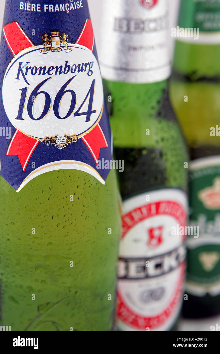 SELECTION OF BEERS Stock Photo - Alamy