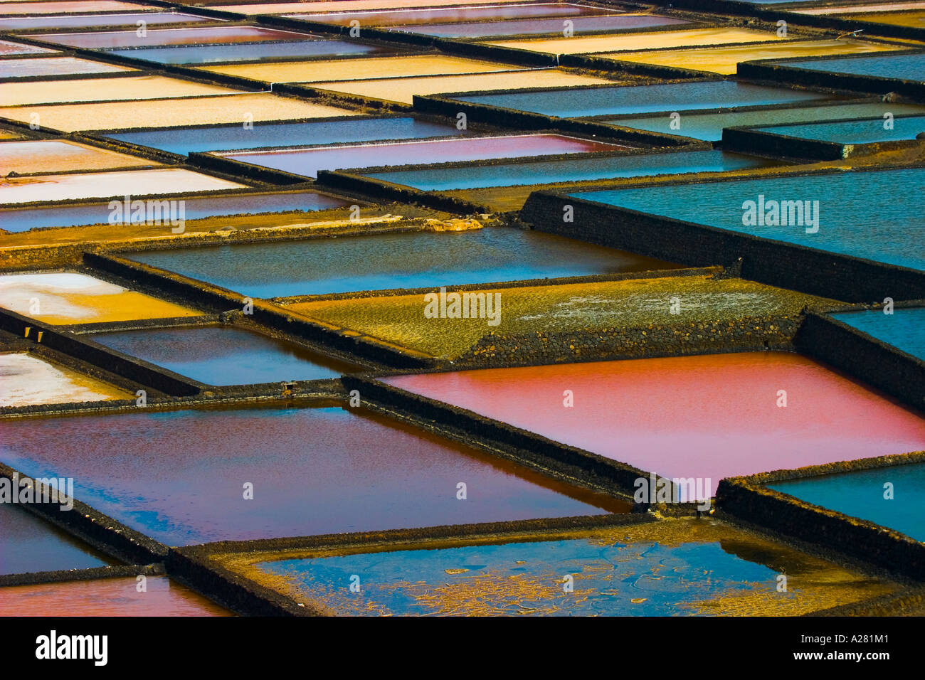 Patterns of salt fields hi-res stock photography and images - Alamy