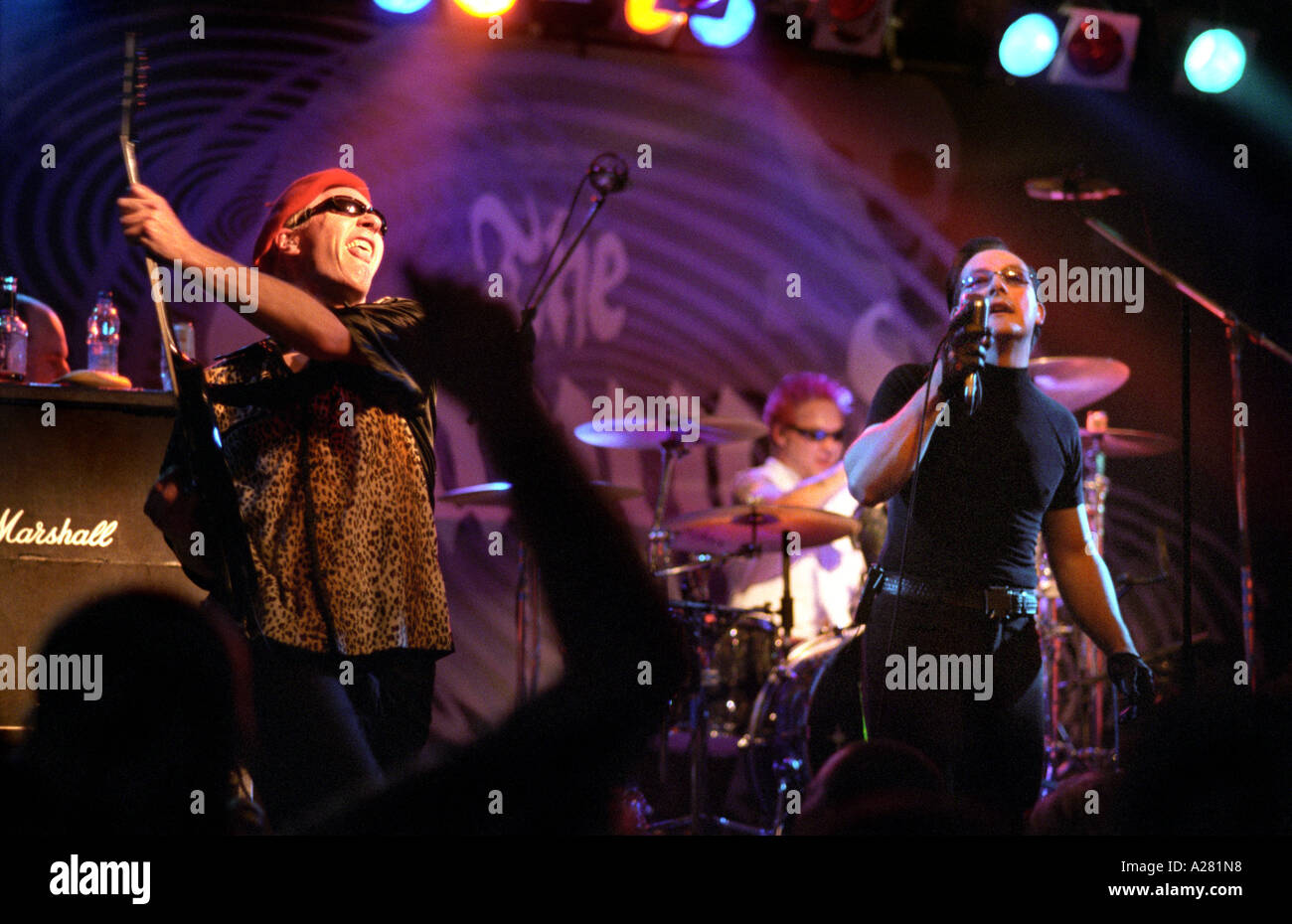 The Damned, punk rock band, in concert on UK tour, Robin2, Bilston ...