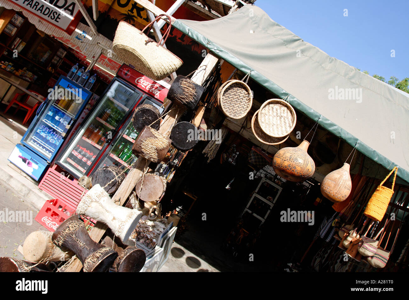 east africa kenya north mombasa a tourist shop in the old town Stock ...