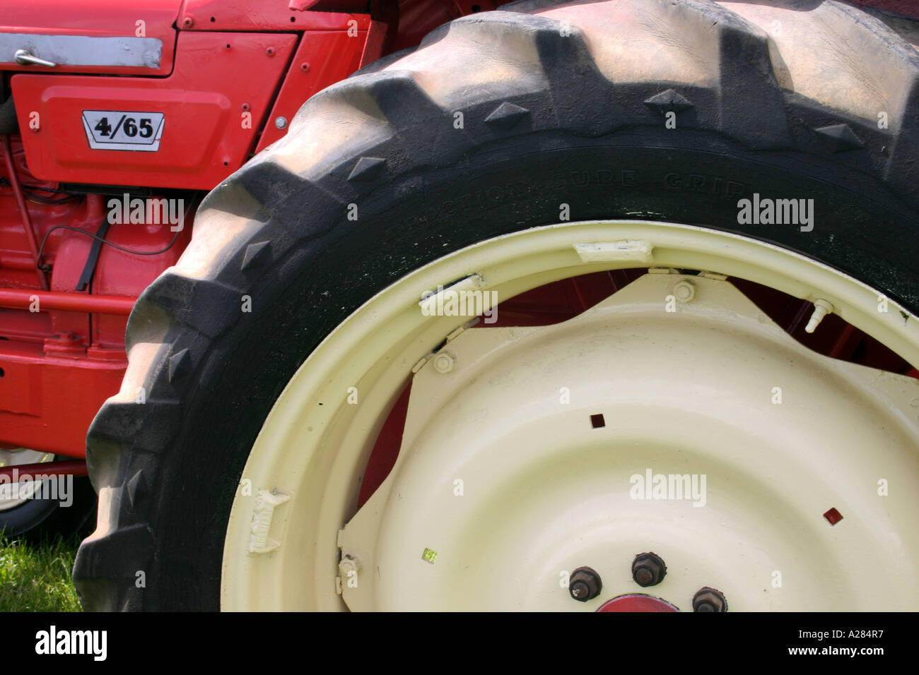 Farm tractor close up Stock Photo - Alamy