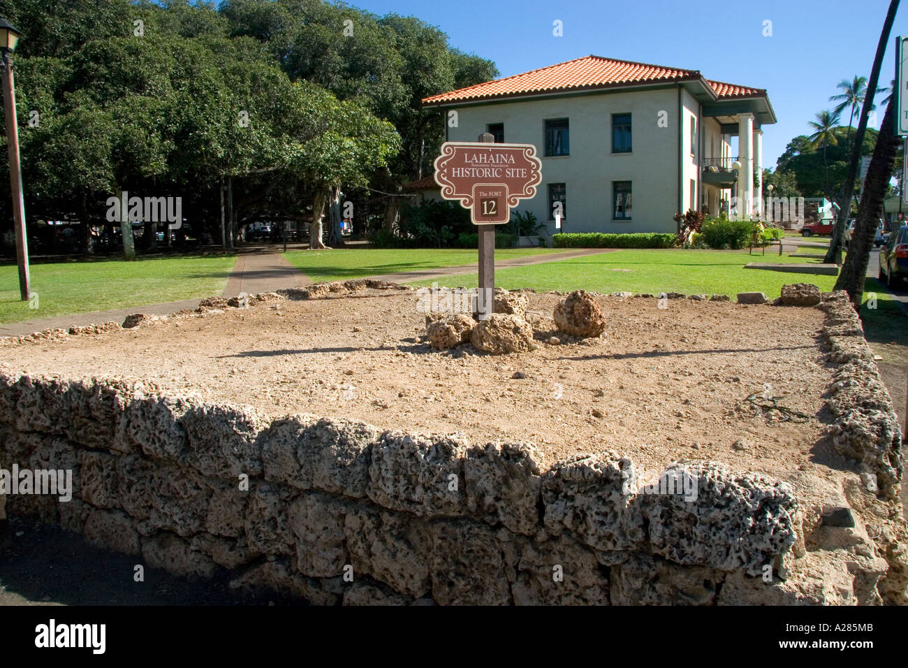 The Old Lahaina Courthouse on the island of Maui, Hawaii Stock Photo ...