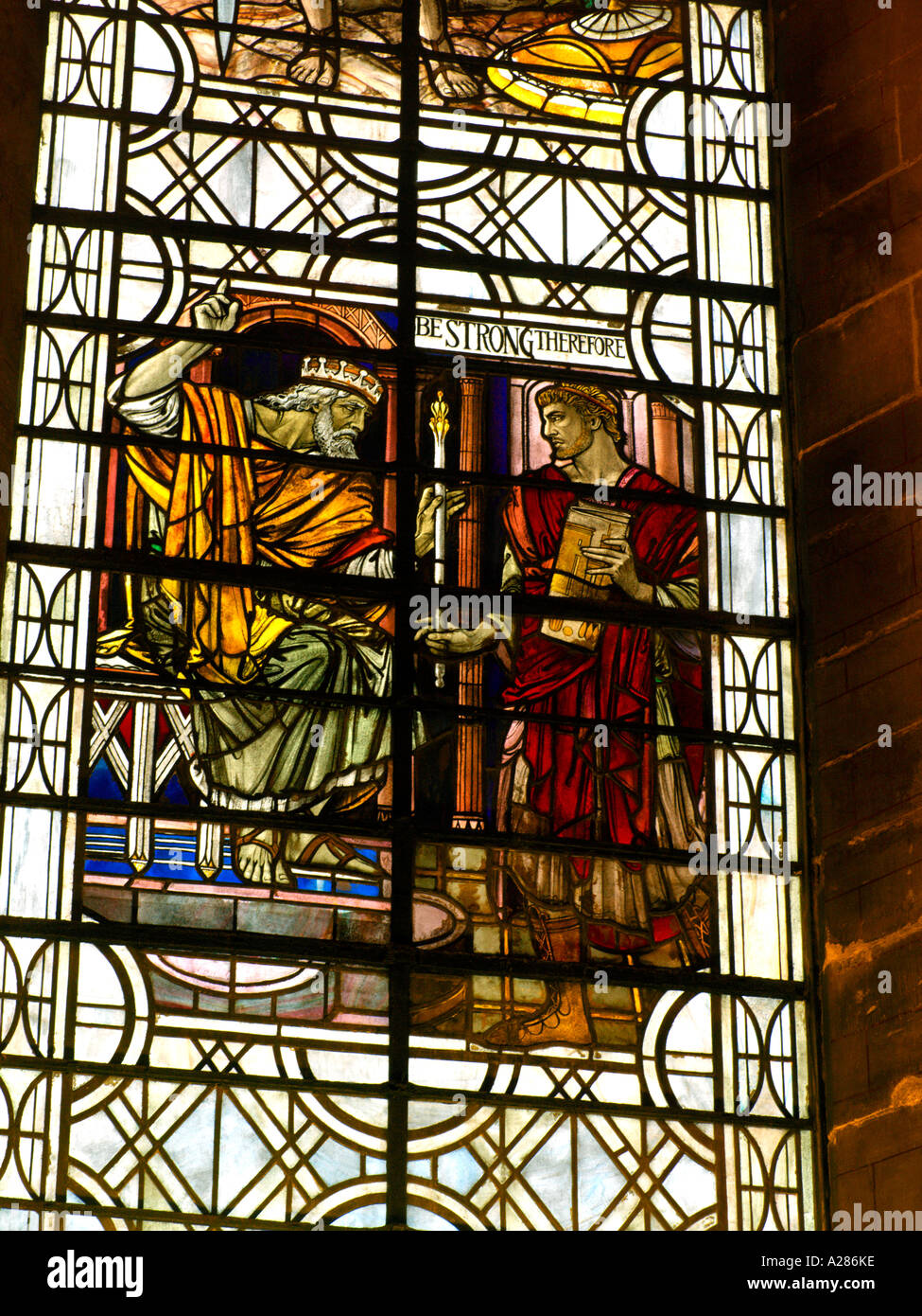 Salisbury Wiltshire England Salisbury Cathedral Stained Glass Window ...
