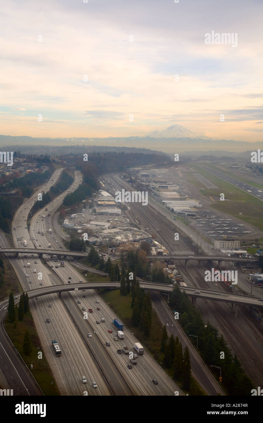 Seattle freeway traffic roads Stock Photo - Alamy
