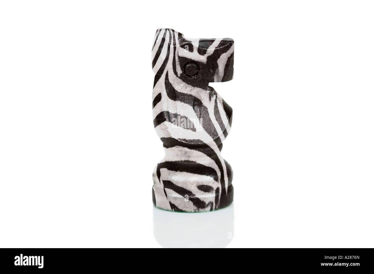 Knight chess piece with zebra skin symbolising a number of concepts ...