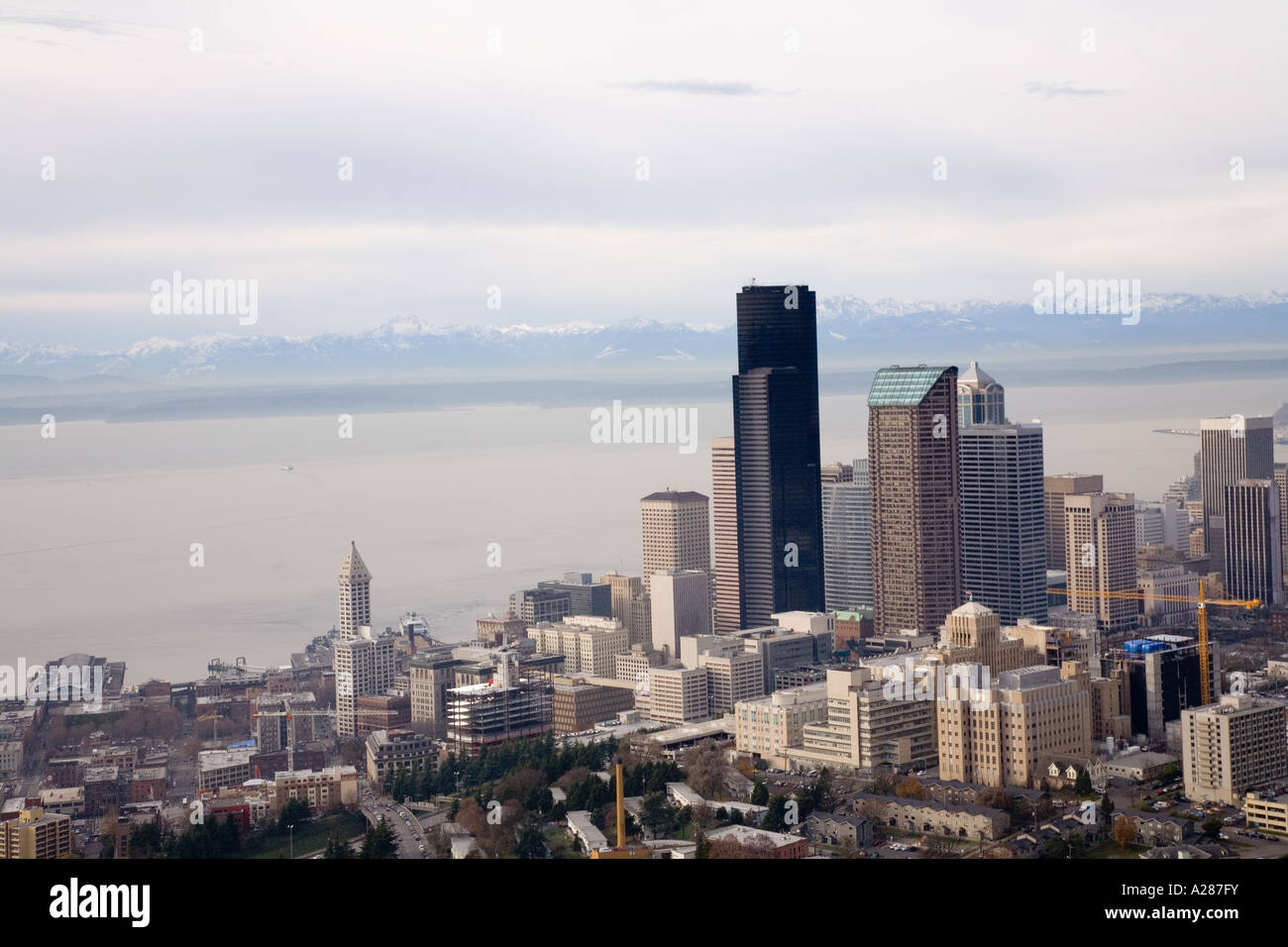 Aerial view Seattle Washington Stock Photo - Alamy