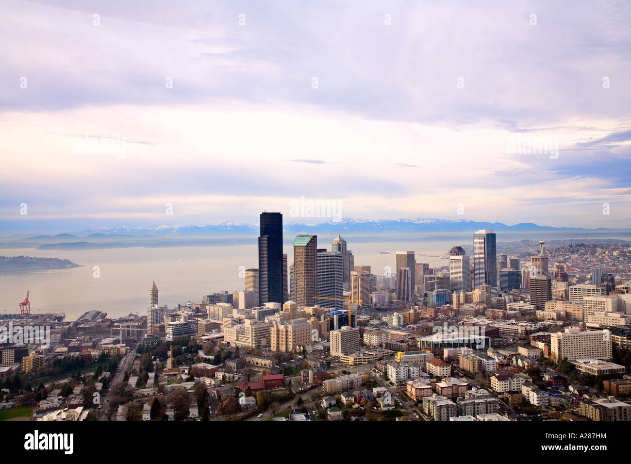Aerial view Seattle Washington Stock Photo - Alamy