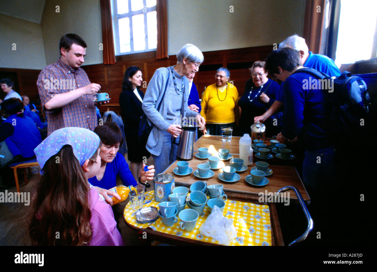 Quaker Tea & Coffee After Worship Stock Photo - Alamy