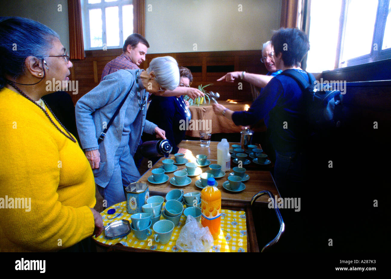 Quaker Tea & Coffee After Worship Stock Photo - Alamy