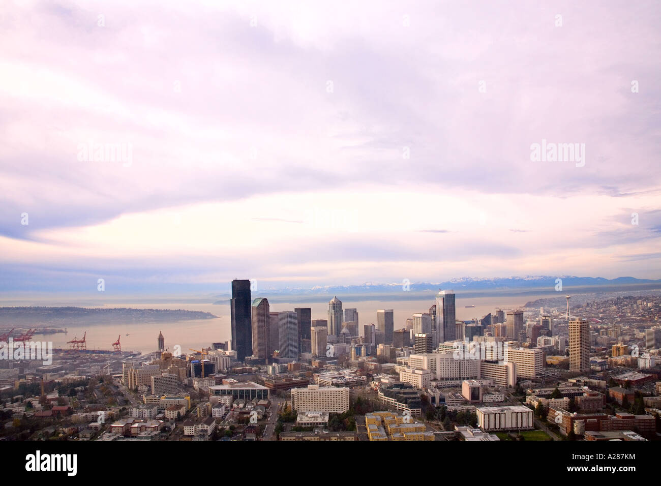 Aerial view Seattle Washington Stock Photo - Alamy