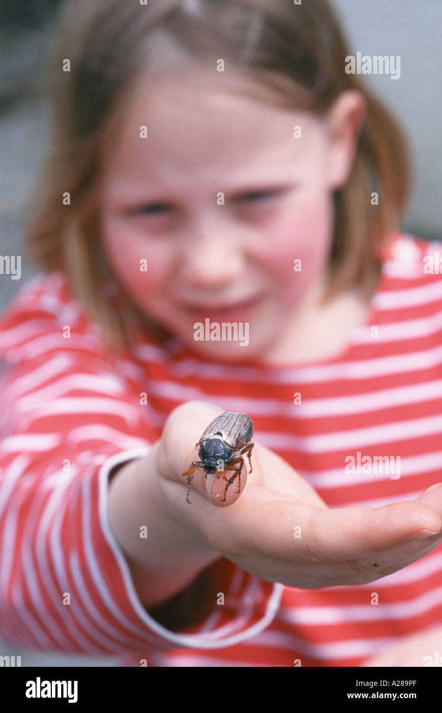 Girl scared bug hi-res stock photography and images - Alamy