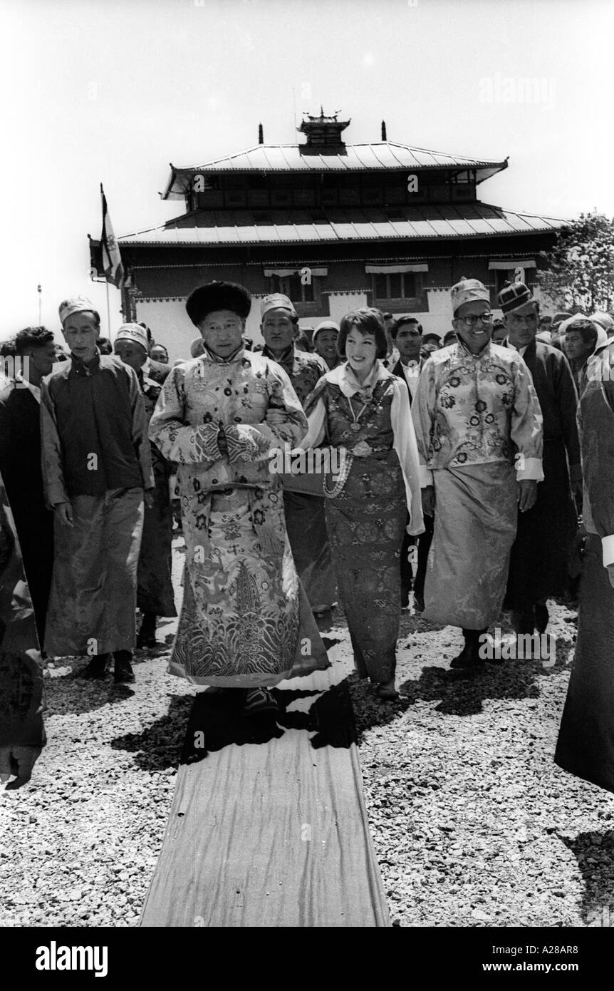 TSS76410 The king of Sikkim Palden Thondup Namgyal India Stock Photo ...