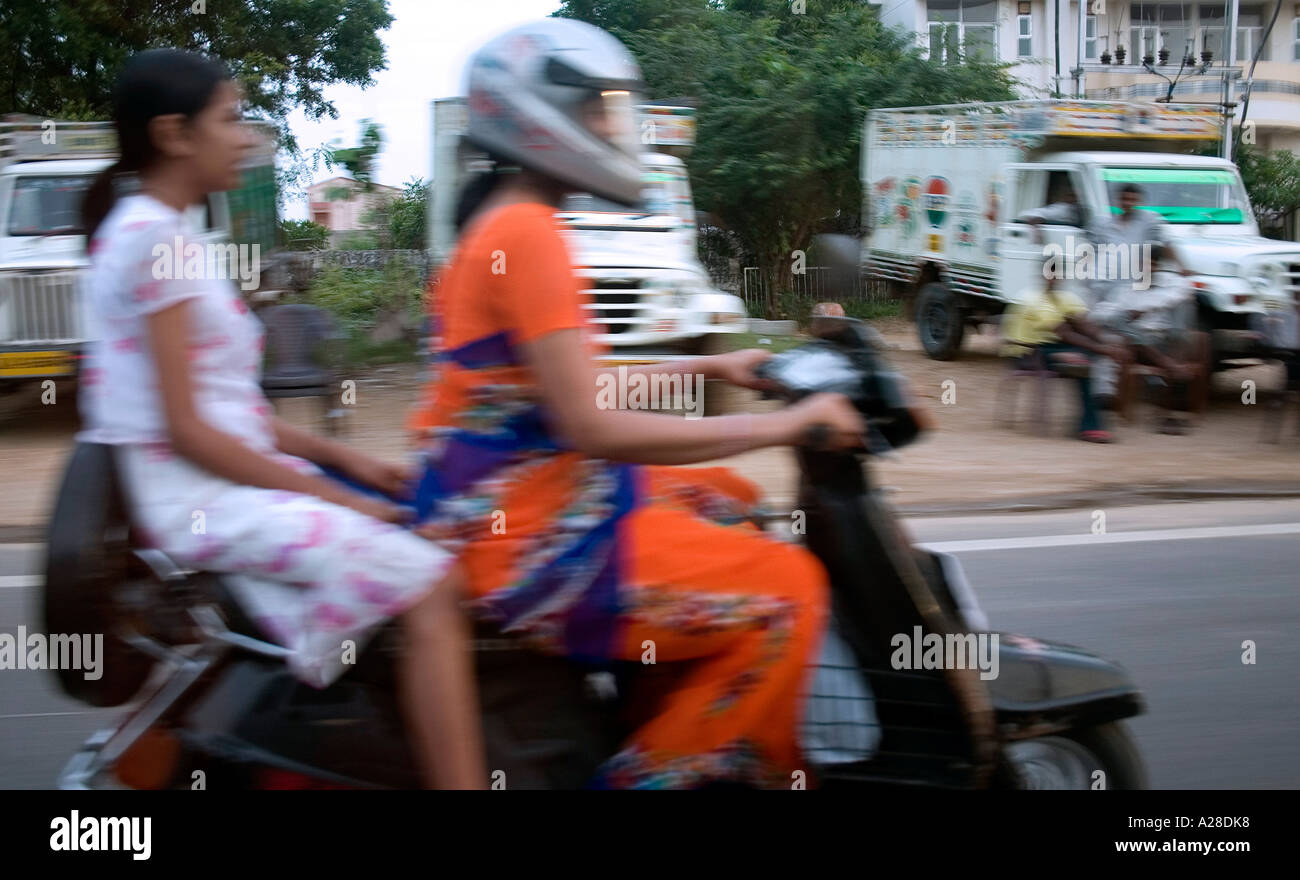 Two wheeler in motion hi-res stock photography and images - Alamy