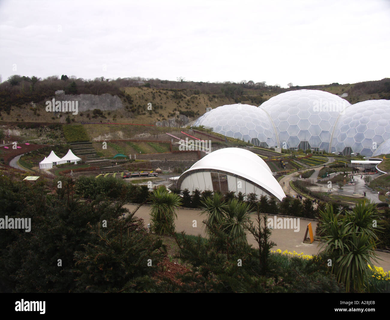Eden project Cornwall England Stock Photo - Alamy