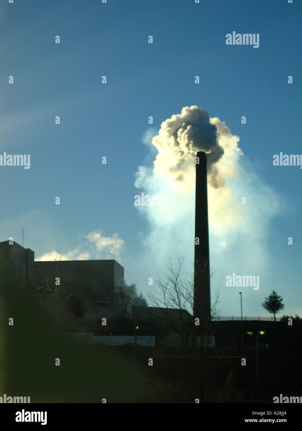 Tall round brick chimney hi-res stock photography and images - Alamy