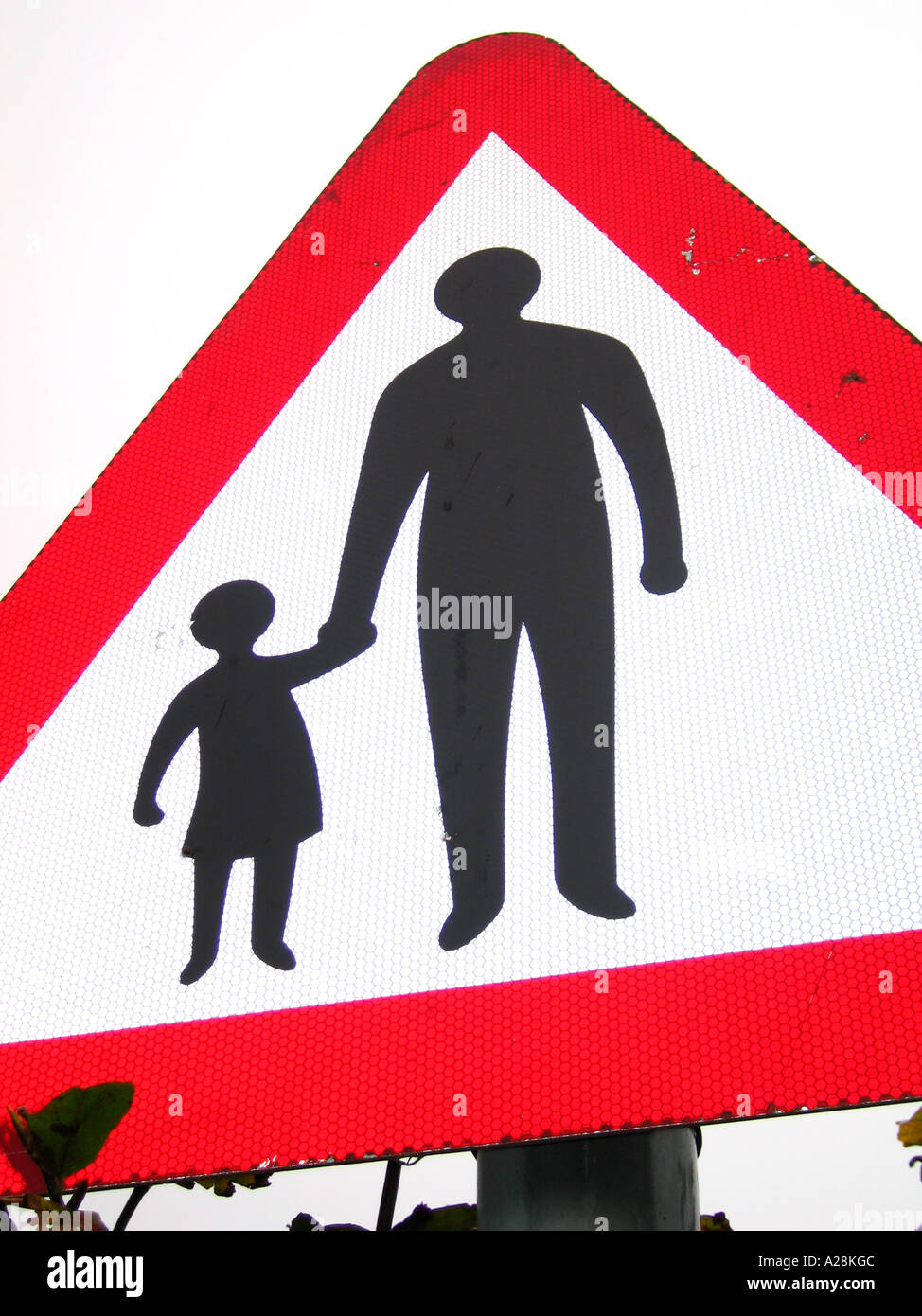 Adult Child Warning Road Sign Stock Photos & Adult Child Warning Road ...