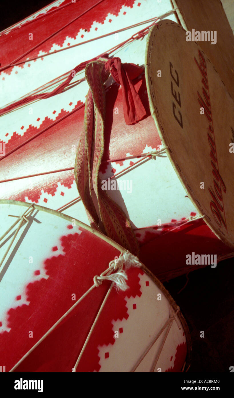 Drums at Inti Raymi re-enactment Inca Festival of the Sun at ...