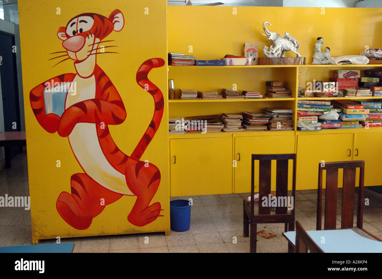 VCA76560 Interior of an empty classroom for children India Stock Photo ...