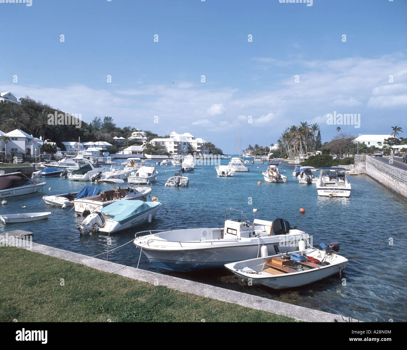 View Of Inlet, Flatt's Inlet, Hamilton Parish, Bermuda Stock Photo - Alamy