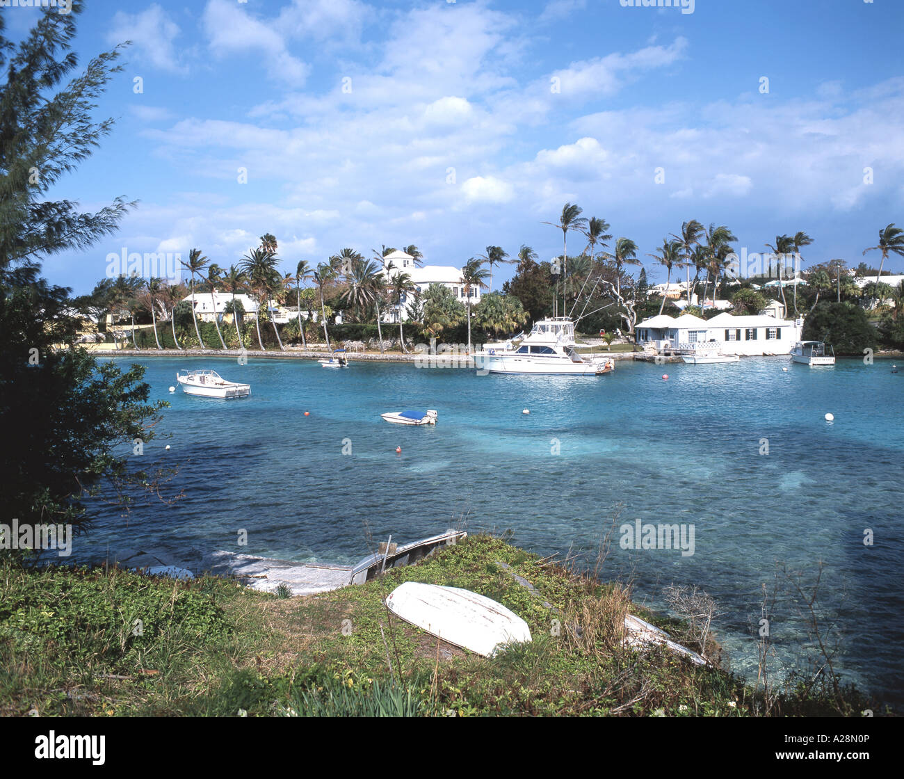 View Of Inlet, Flatt's Inlet, Hamilton Parish, Bermuda Stock Photo - Alamy
