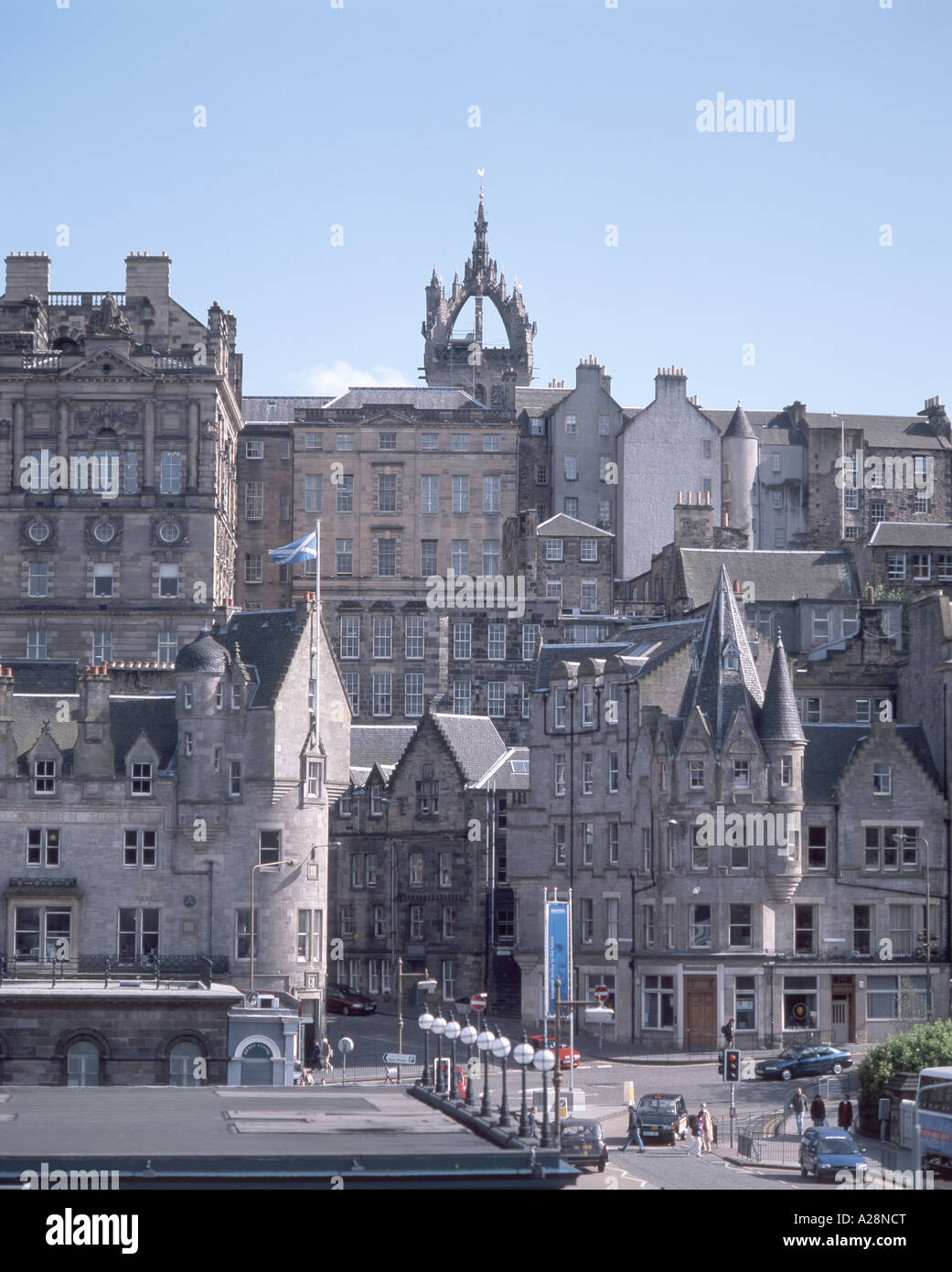 Edinburgh old town from princes street hi-res stock photography and ...