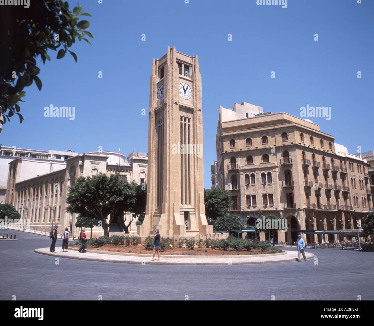 Clock Tower, Parliament Square, Beruit, Beyrouth, Lebanon Stock Photo ...