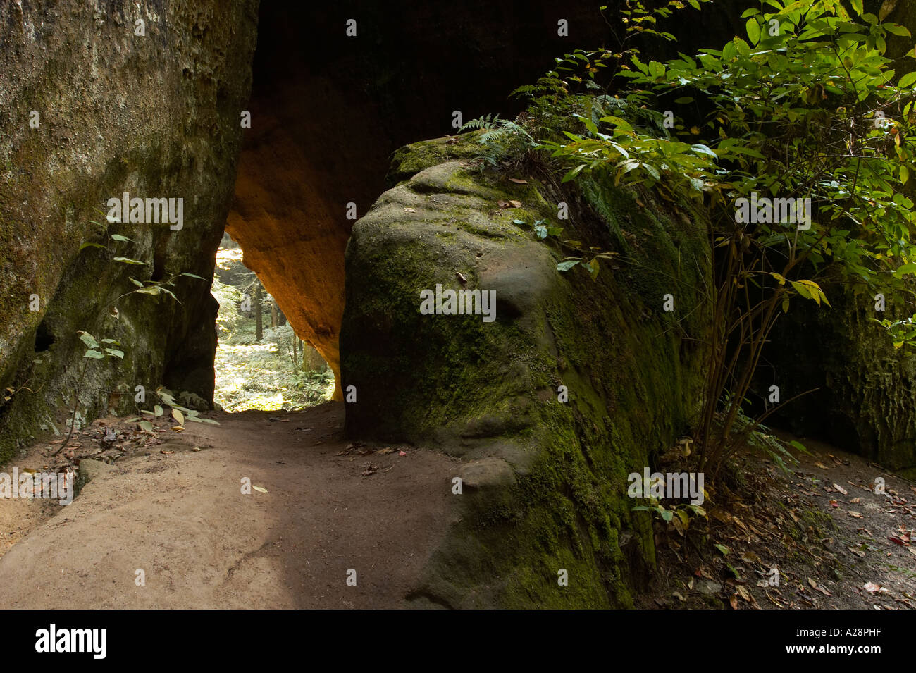 Rock formations in Hocking Hills State Park, Ohio Stock Photo - Alamy