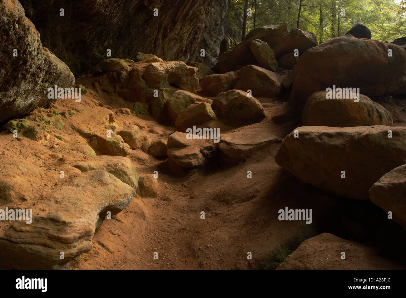 Rock formations in Hocking Hills State Park, Ohio Stock Photo - Alamy