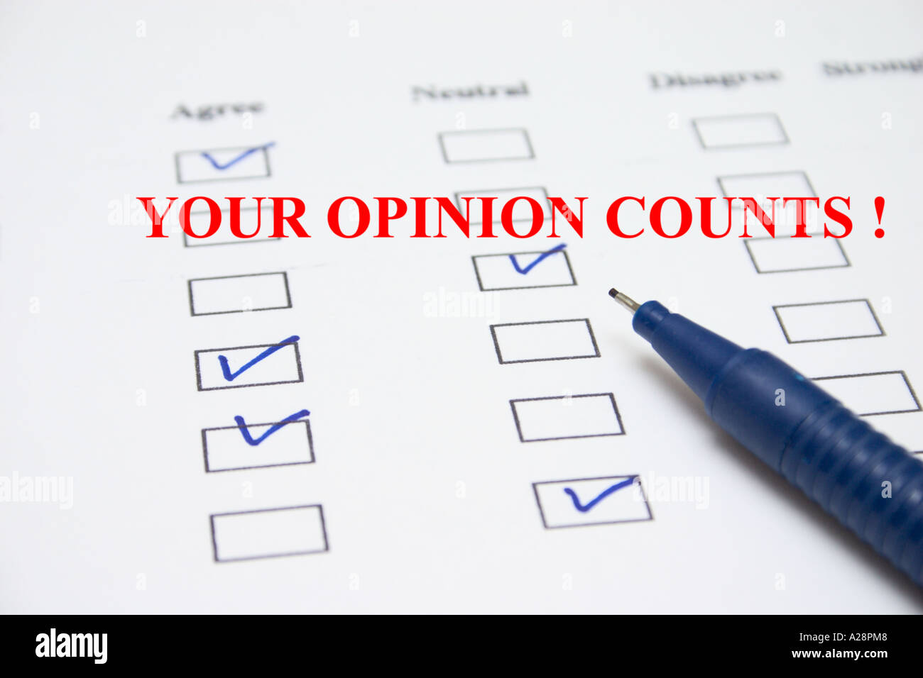 survey your opinion counts Stock Photo - Alamy