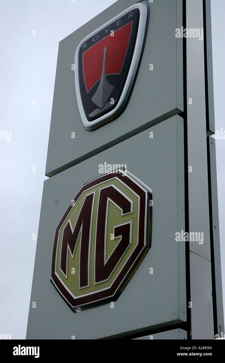 mg rover signs Stock Photo - Alamy