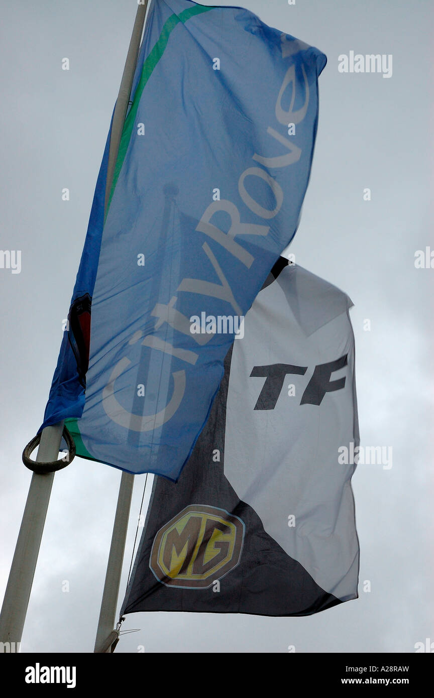 MG Rover Flags Stock Photo - Alamy