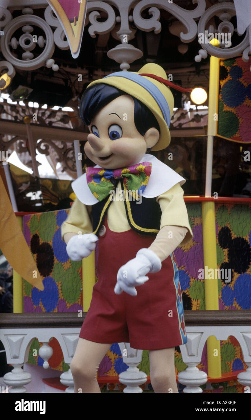Pinnochio at Disneyland Paris Stock Photo - Alamy