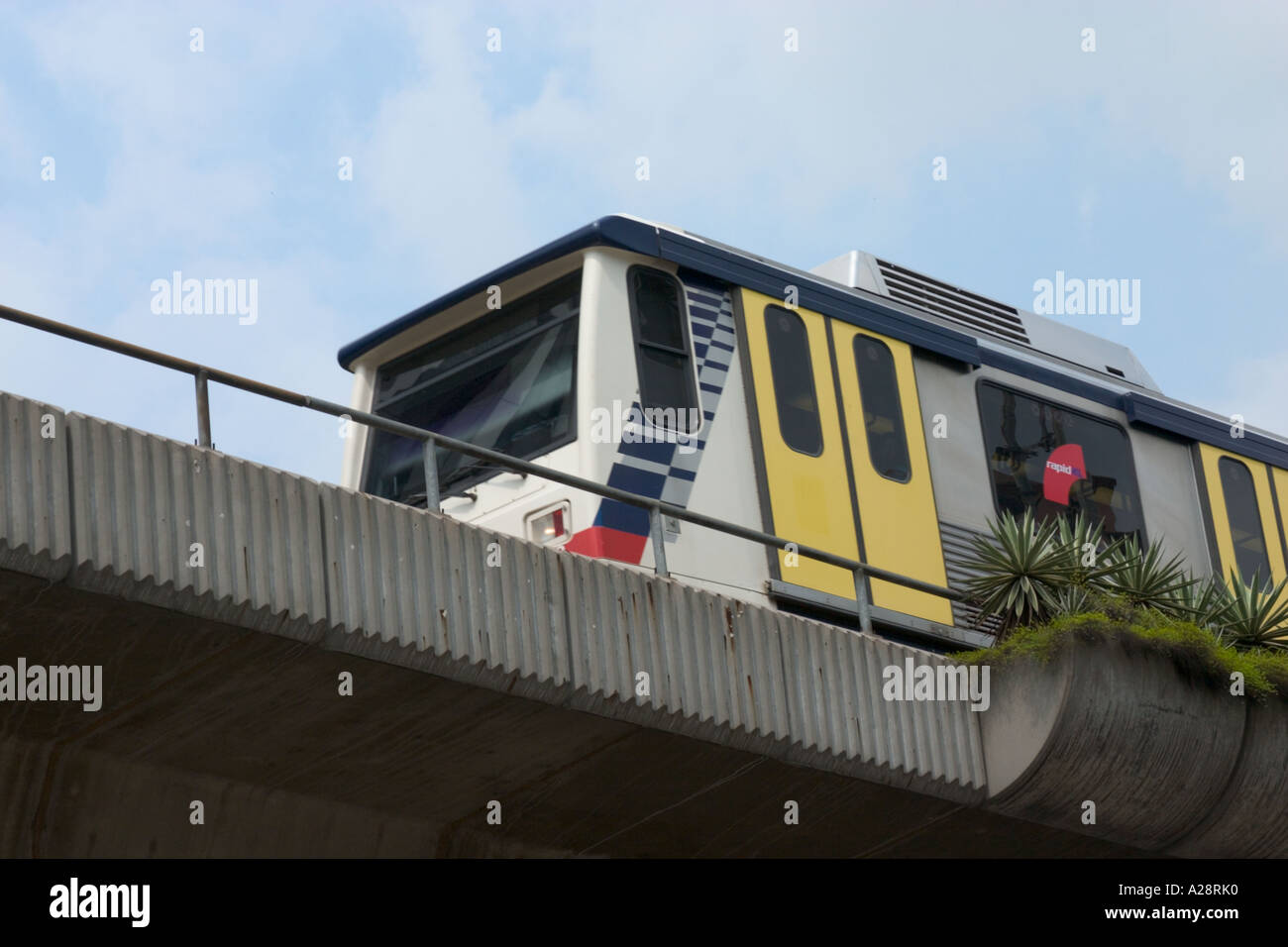 LRT train in Malaysia 2005 Stock Photo - Alamy