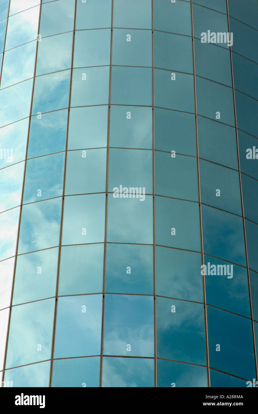 green reflective building windows Stock Photo - Alamy