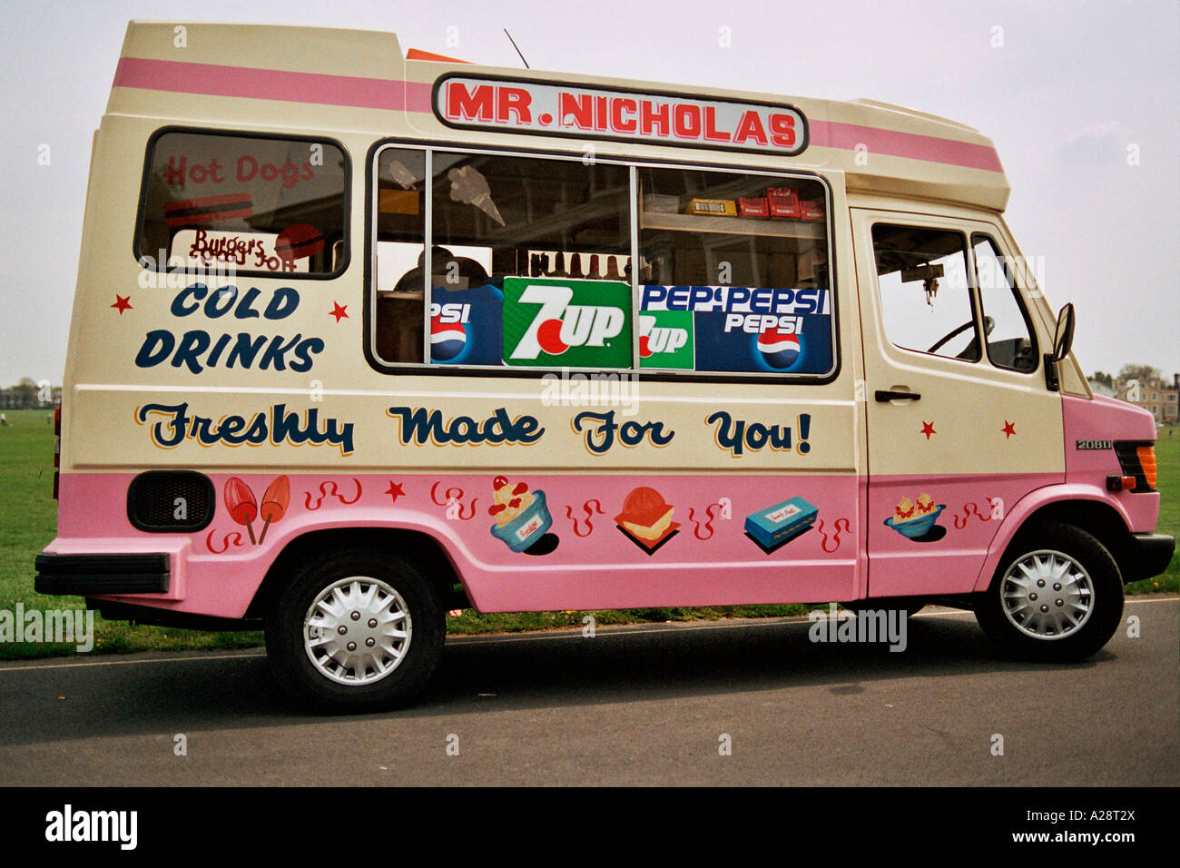 Ice Cream Van Stock Photo - Alamy