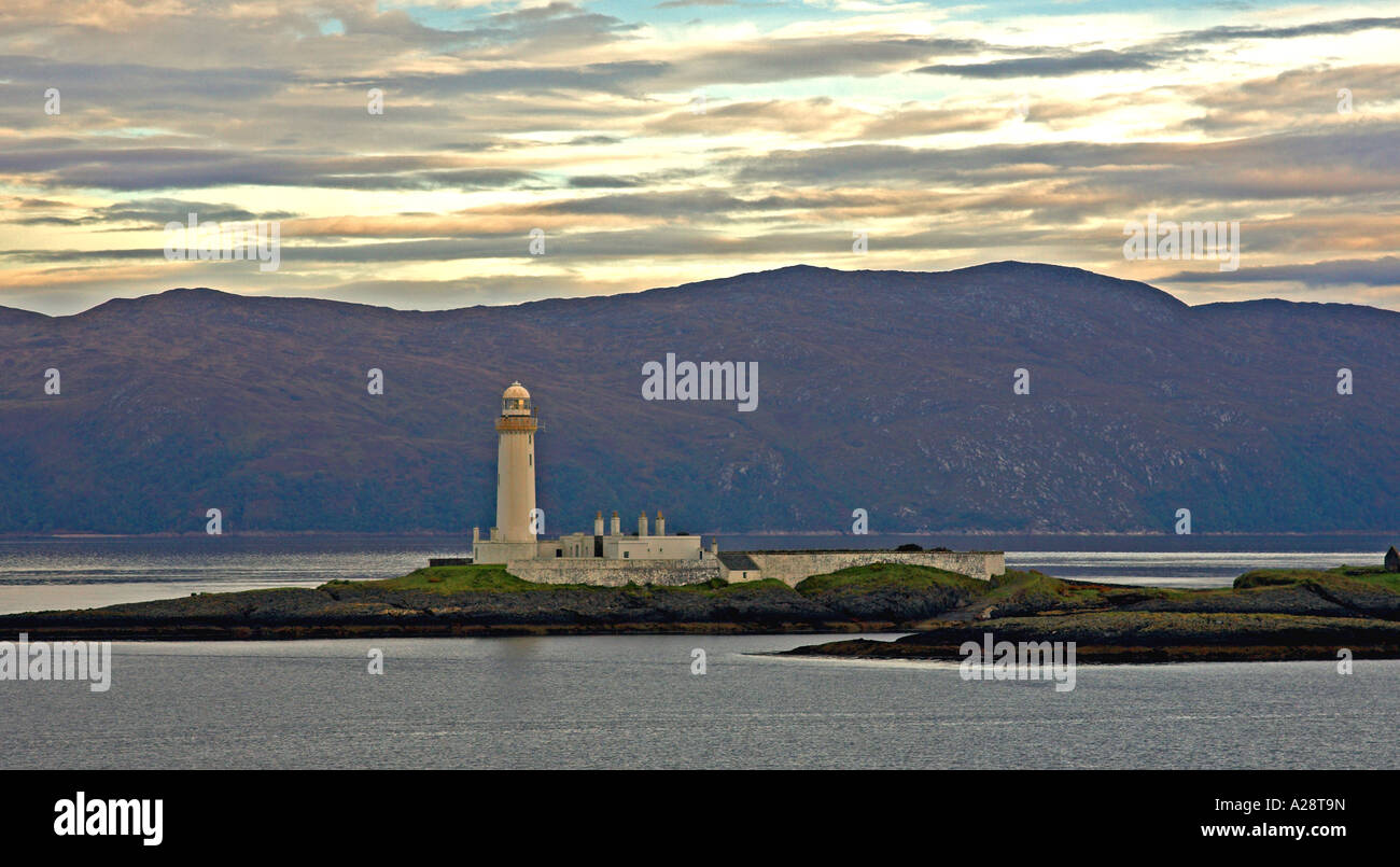 Lismore Lighthouse at dawn (manipulated), Sound of Mull, Argyll ...